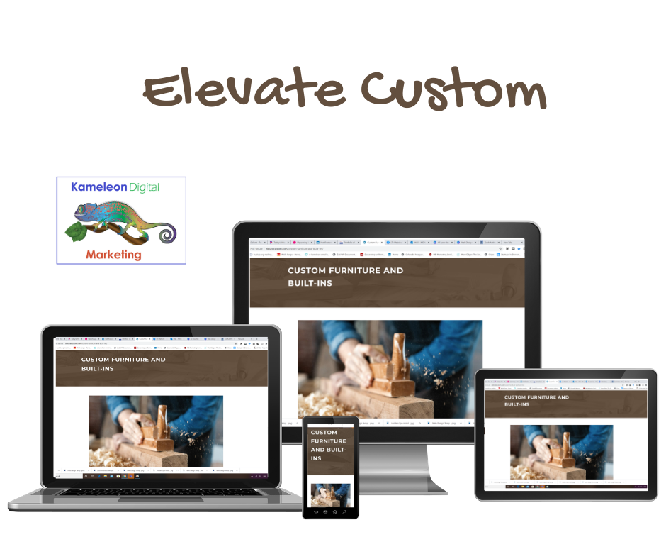 Web Design Elevate Custom - Kameleon Digital Marketing Web Design Elevate Custom - Kameleon Digital Marketing